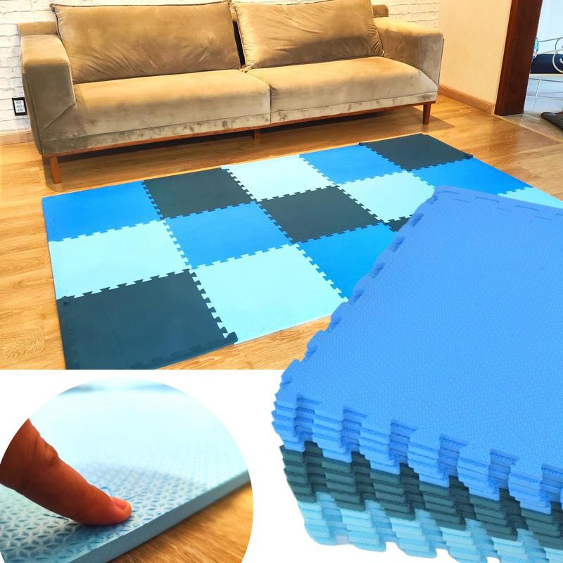 Kit 4 Tapete Infantil Emborrachado Quarto Decoração em EVA 50x50x1cm ...