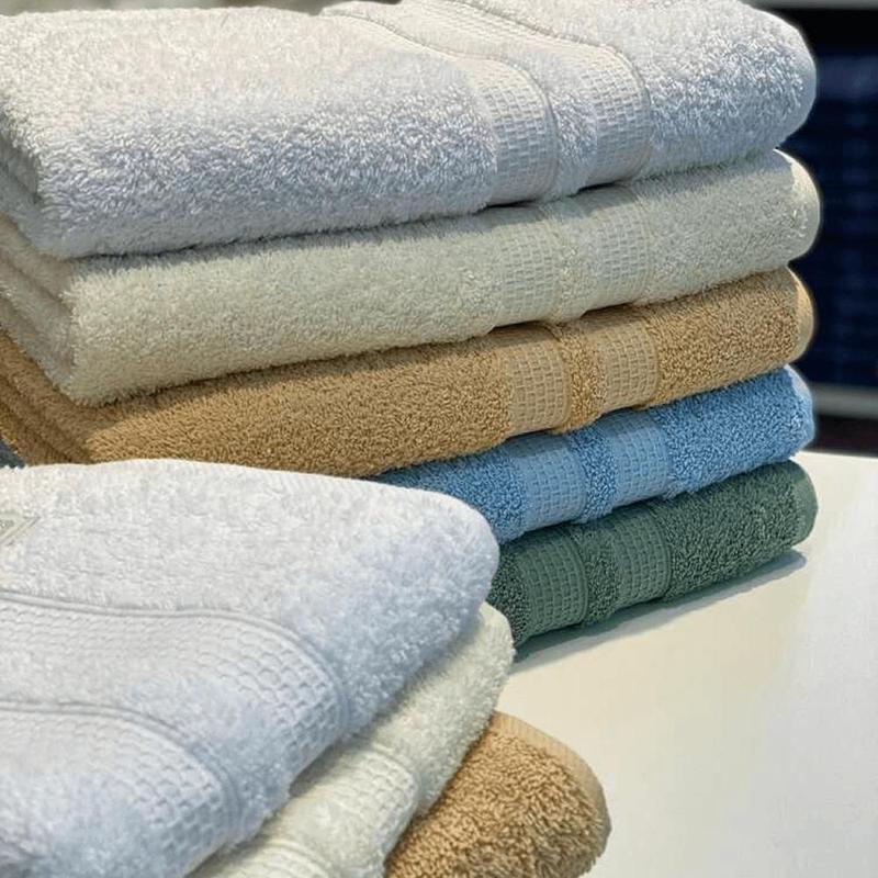 Kit 4 Toalhas De Banho Lufamar Fio Penteado 100% Algodão 500g/m² Aspen ...