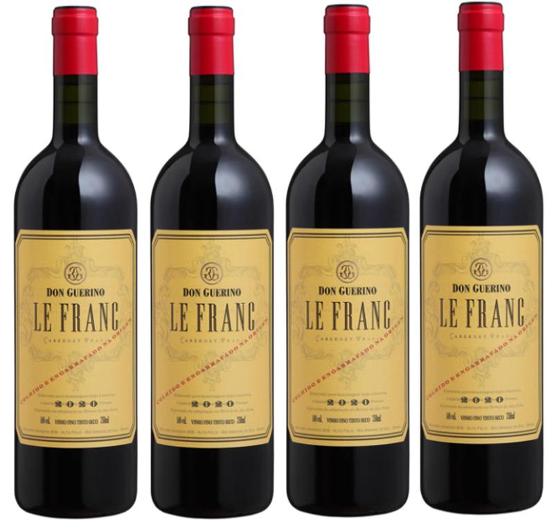 Kit 4 Un Vinho Don Guerino Le Franc Cabernet Franc 750 ml - Vinho ...