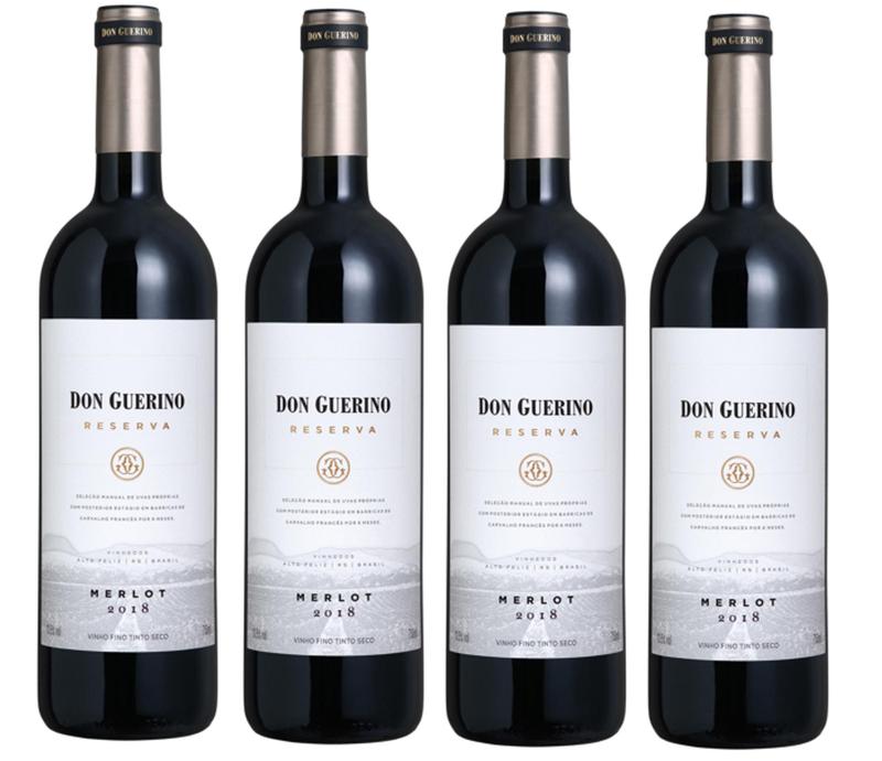 Kit 4 Un Vinho Don Guerino Reserva Merlot 750 ml - Vinho - Magazine Luiza
