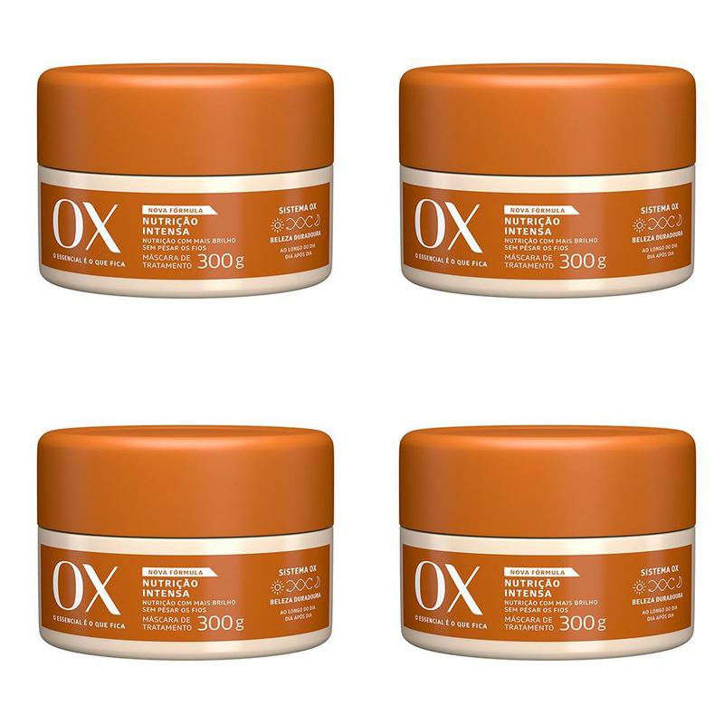 Kit 4 Und Creme De Tratamento Ox Nutrição Intensa 300g - Máscara ...