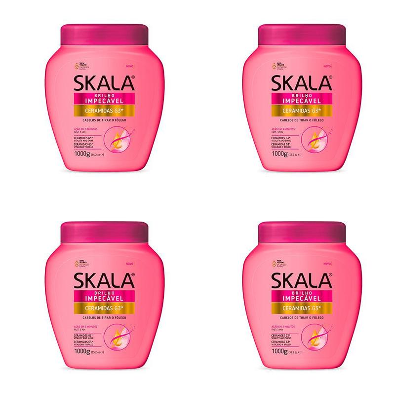 Kit 4 Und Creme De Tratamento Skala Ceramidas 1kg - Máscara Capilar ...