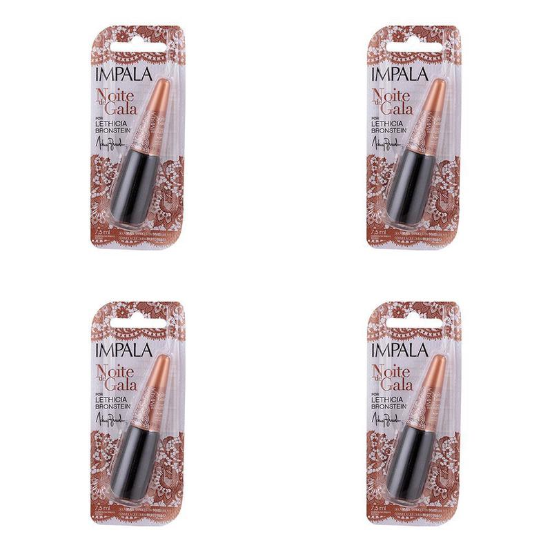 Kit 4 Und Esmalte Impala Cremoso Smoking Noite De Gala 7,5ml - Esmalte ...