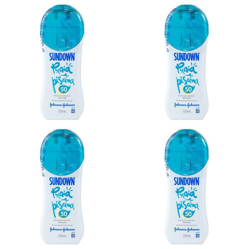 Kit 4 Und Protetor Solar Sundown Fps50 Alta Proteção Uva/uvb 120ml ...