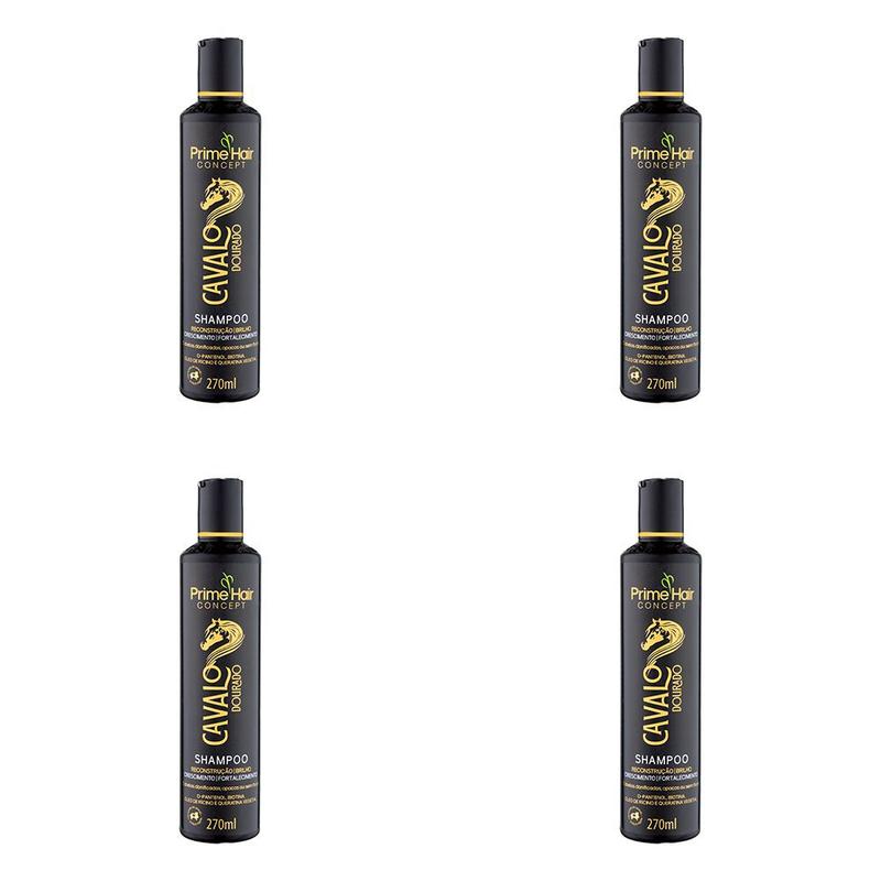 Kit 4 Und Shampoo Prime Hair Cavalo Dourado Reconstrução 270ml - Prime ...