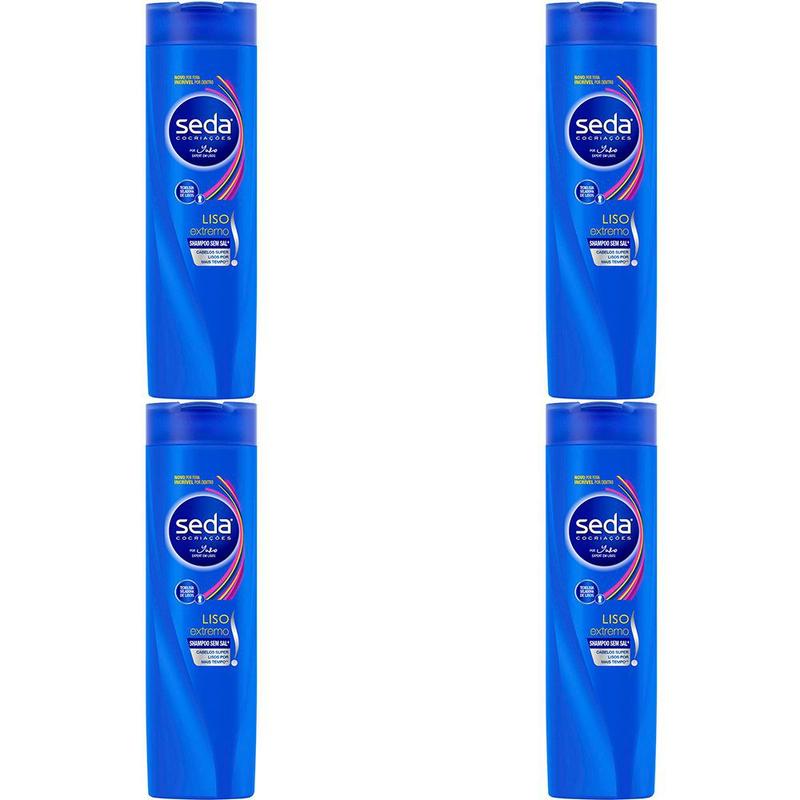 Kit 4 Und Shampoo Seda Liso Extremo 325ml - Shampoo - Magazine Luiza