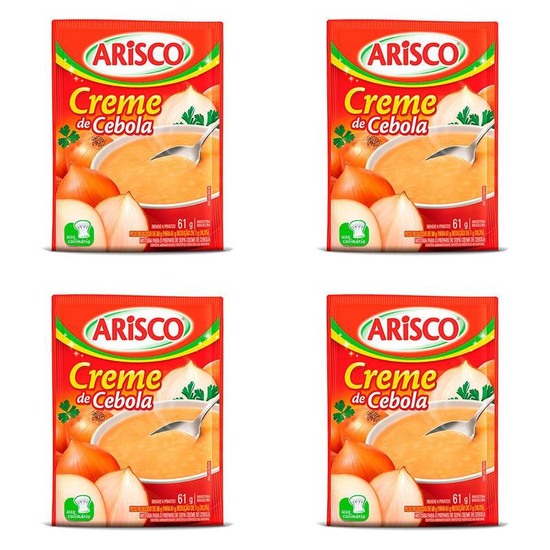 Kit 4 Und Sopa Arisco Creme Sachê Cebola 61g - Alimentos Básicos ...