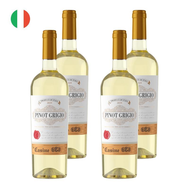 Kit 4 Vinhos Le Casine Pinot Grigio Branco Itália 750ml - Vinho ...