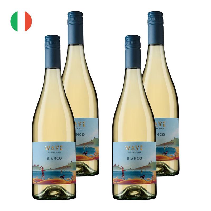 Kit 4 Vinhos Settesoli Wave Bianco Branco Itália 750ml - Vinho ...