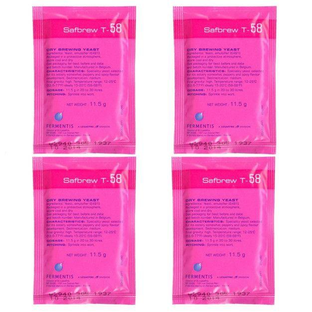 Kit 4 x FERMENTO T-58 - FERMENTIS - 11,5G - Fermento - Magazine Luiza
