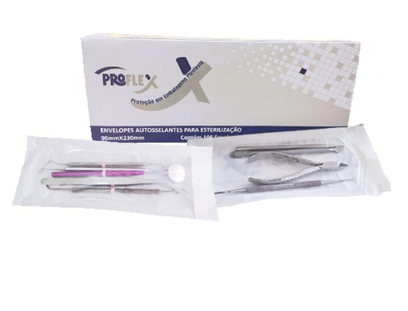 KIT 400 ENVELOPE 9X23cm MANICURE ESTERILIZAÇÃO AUTOCLAVE - PROFLEX ...