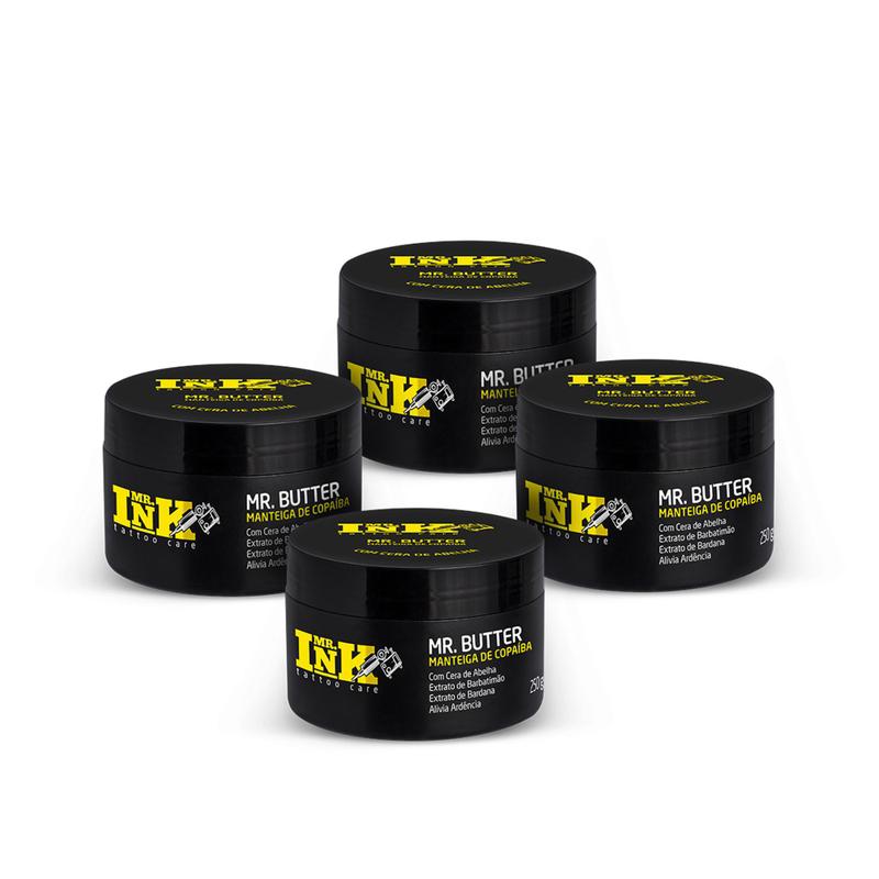 Kit 4x Mr Butter - Manteiga De Copaíba - Mr Ink. - Mr Ink Tattoo Care ...