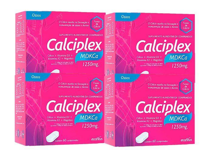Kit 4x Multivitamínico Calciplex MDKCa 60 Comprimidos - Ecofitus ...