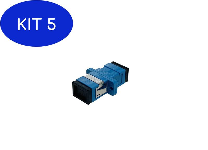 Kit 5 Acoplador Adaptador Emenda Óptico Sc/upc Simplex - Rb Tronics ...