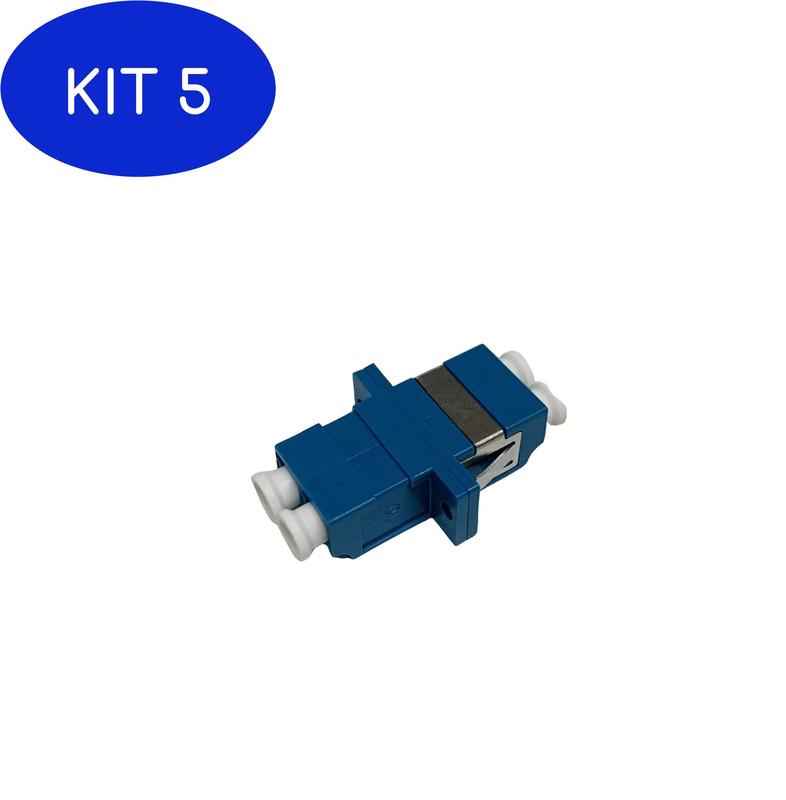 Kit 5 Acoplador Óptico Duplex Monomodo LC/LC UPC - Rb Tronics ...