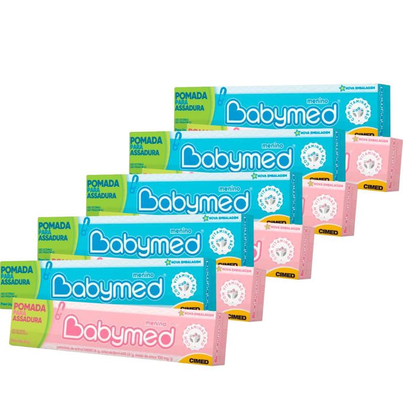 Kit 5 Babymed Casal Cuidados com bebê Pomada para assaduras - CImed ...