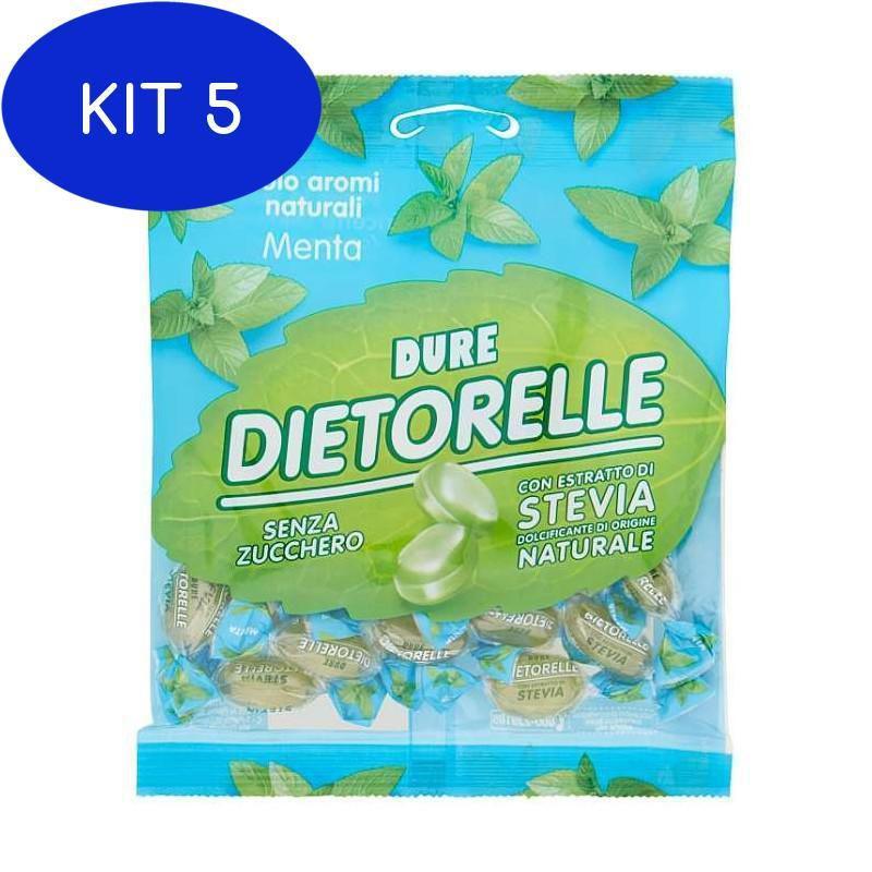 Kit 5 Bala Dura De Menta Com Estévia Dietorelle 70G - Balas - Magazine ...