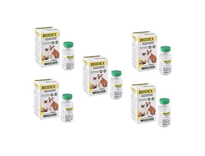 Kit 5 Biodex Antialérgico e Anti-Inflamatório Injetável 10ml - Biofarm ...