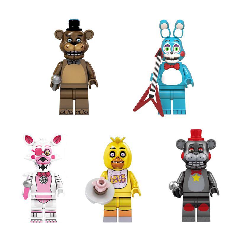 Kit 5 bonecos five nights at freddys fnaf freddy bonnie chica foxy ...