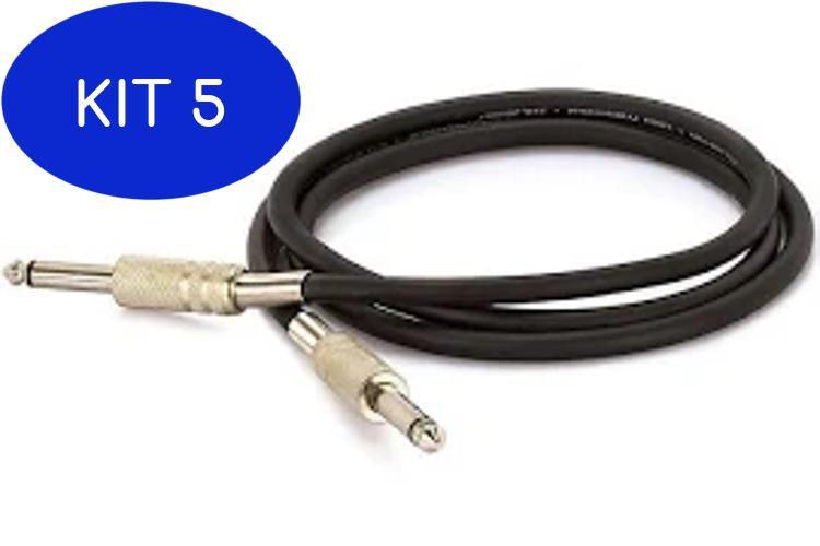 Kit 5 Cabo P10 Mono X P10 Mono 1 Metro - Fg Tec - Cabos e Adaptadores ...