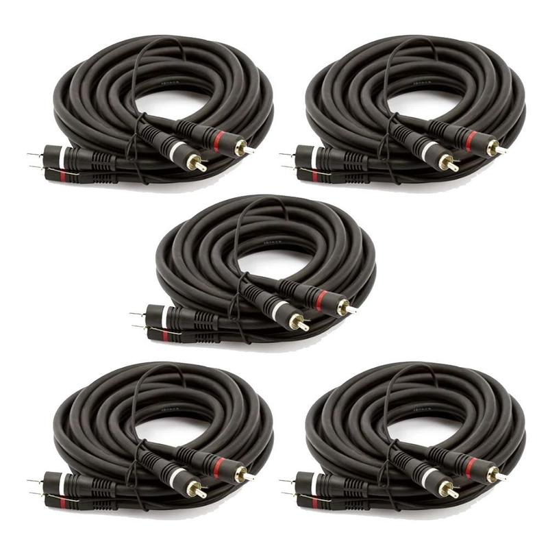 Kit 5 Cabos Som Automotivo Rca Macho 1,0 Metros Módulo - MULTI MARCAS ...