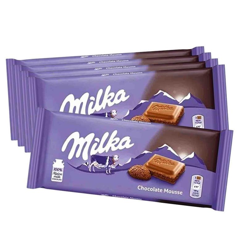 Kit 5 Chocolates Milka Mousse Dessert 100g Importado - Chocolate ...