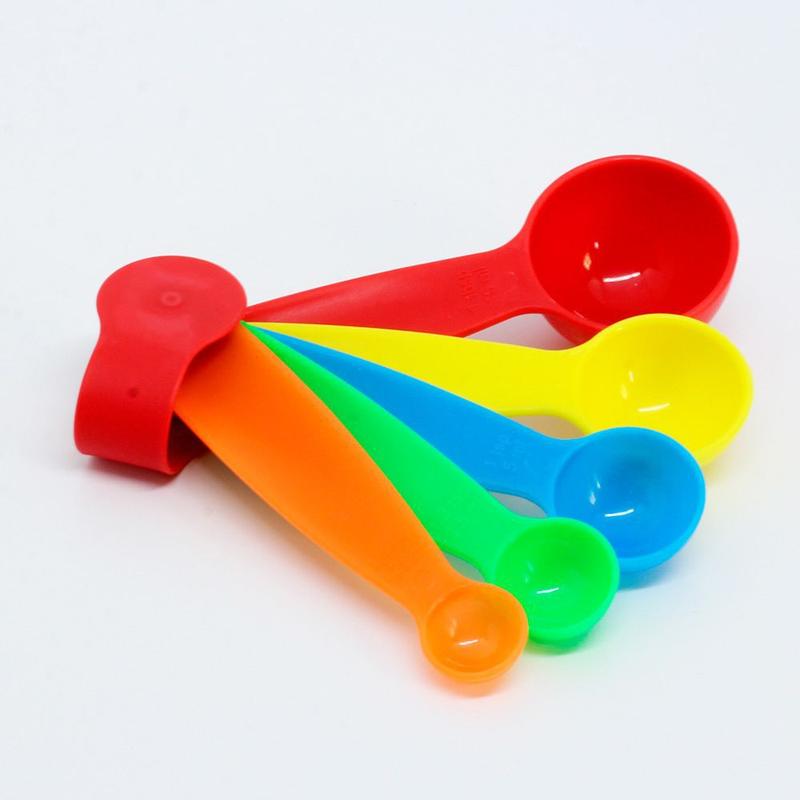 Kit 5 Colher De Medida Colher Dosadora Para Cozinha Colorida - NM ...