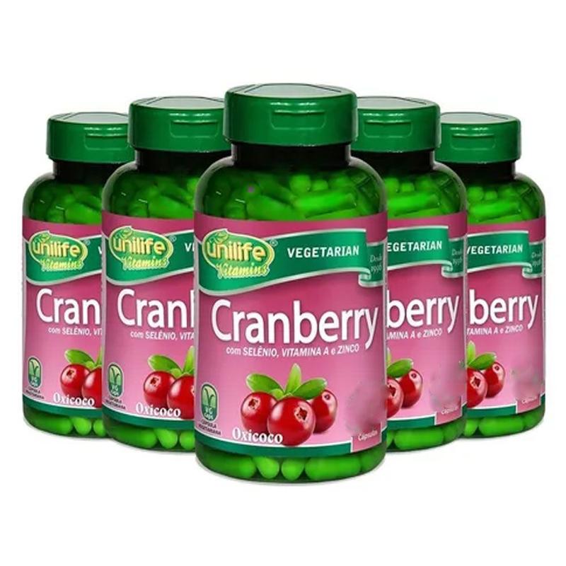 Kit 5 Cranberry - 60 cápsulas - Unilife - Fitoterápicos e Vitaminas ...