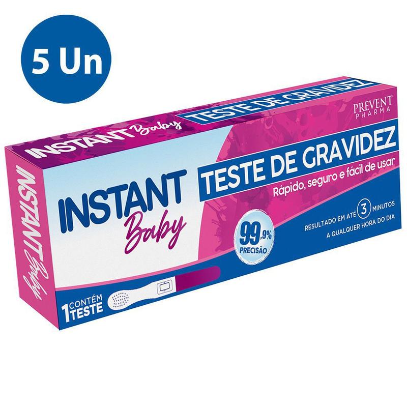 Kit 5 De Gravidez Instant Baby One Step Prevent Pharma - Teste de ...