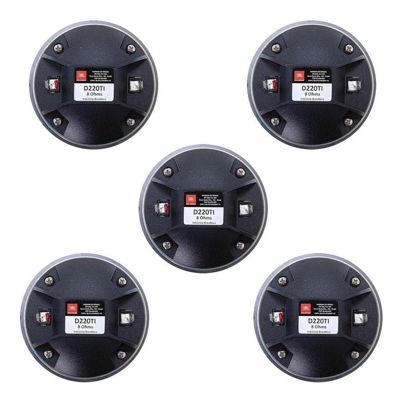 Kit 5 Drivers JBL D220Ti 80 Watts Rms - Preto - Kit de Produtos ...