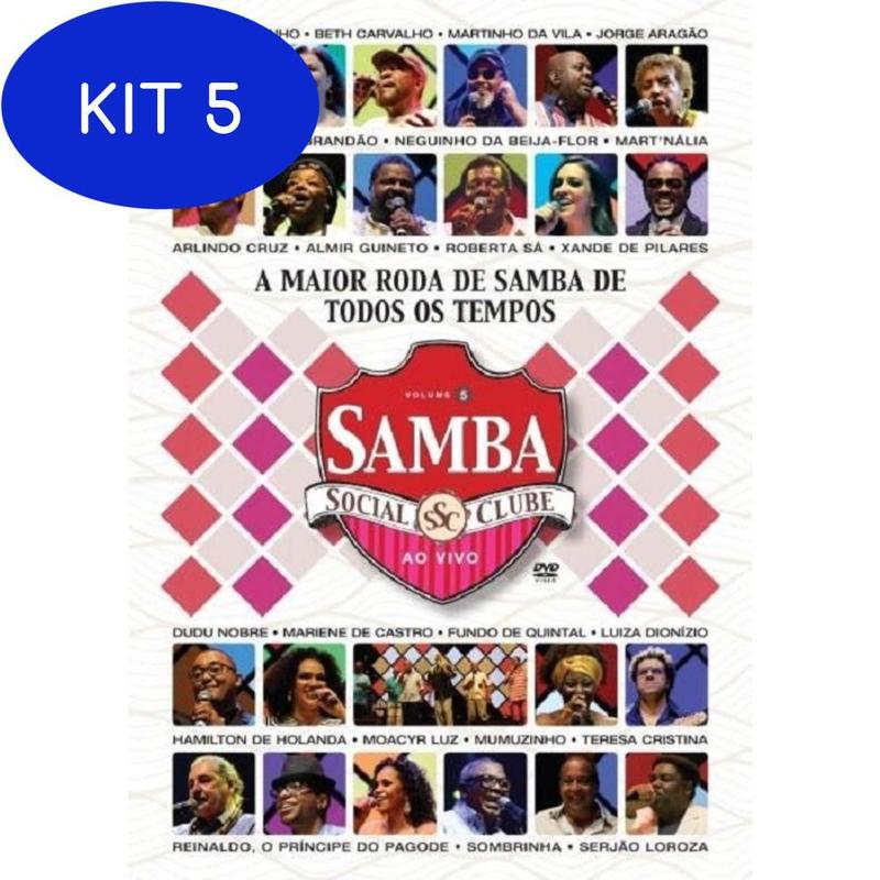 Kit 5 Dvd Samba Social Clube Vol. 5 - Emi - Livros de Arte e Fotografia ...
