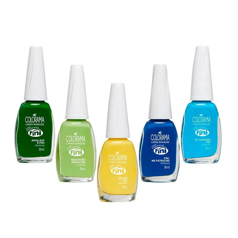 Kit 5 Esmaltes Coleção Colorama Cheirinho de Fini - Avisa que é Fini ...