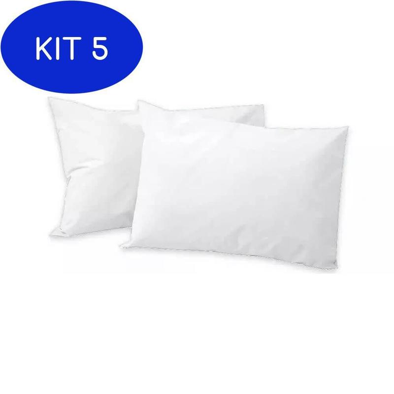 Kit 5 Fronha Avulsa Branca 100% Algodão Premium 50X70Cm - Estamparia S ...