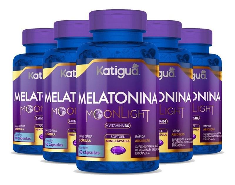 Kit 5 Melato Moonlight Katigua 60 Cápsulas - Fitoterápicos - Magazine Luiza