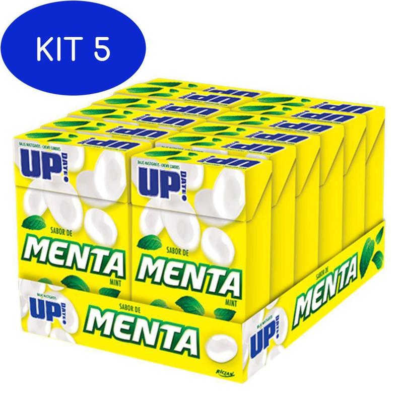 Kit 5 Pacote C/12 Caixas De Bala Mastigável Up Sabor Menta - Riclan - Balas - Magazine Luiza