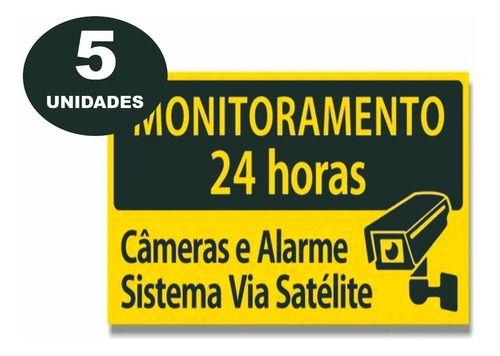 Kit 5 Placas Monitoramento Câmeras E Alarme Sistema Via - Afonso ...