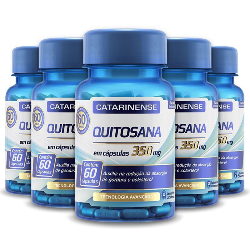Kit 5 Quitosana 500mg Catarinense 60 cápsulas - Quitosana - Magazine Luiza