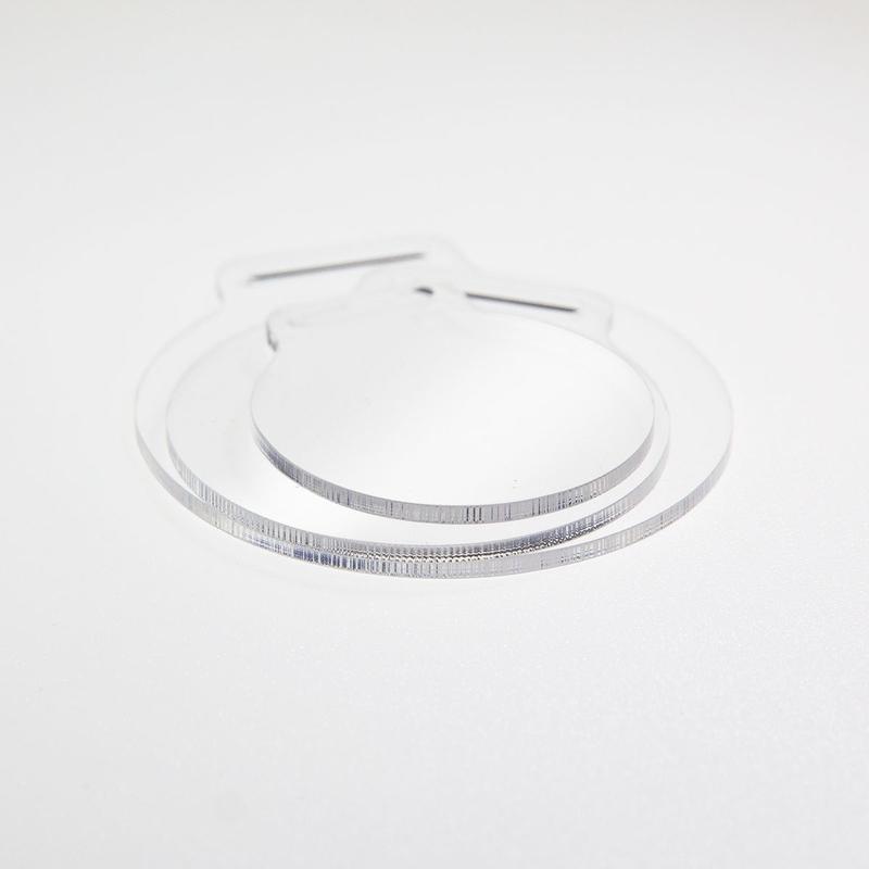 Kit 50 Base Medalha Acrílico Cristal Cast 2mm - Redonda 6 cm - Studio ...