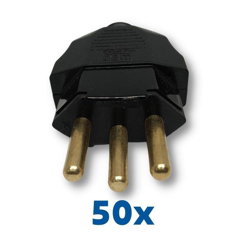 Kit 50 plug tomadas macho preto 20a 250v - WEG - Plugs e Adaptadores ...