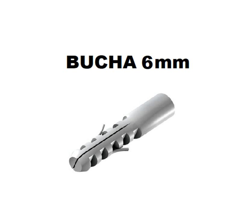 Kit 50 Unidades Bucha 6mm Nylon para Fixação - New fix - Bucha ...