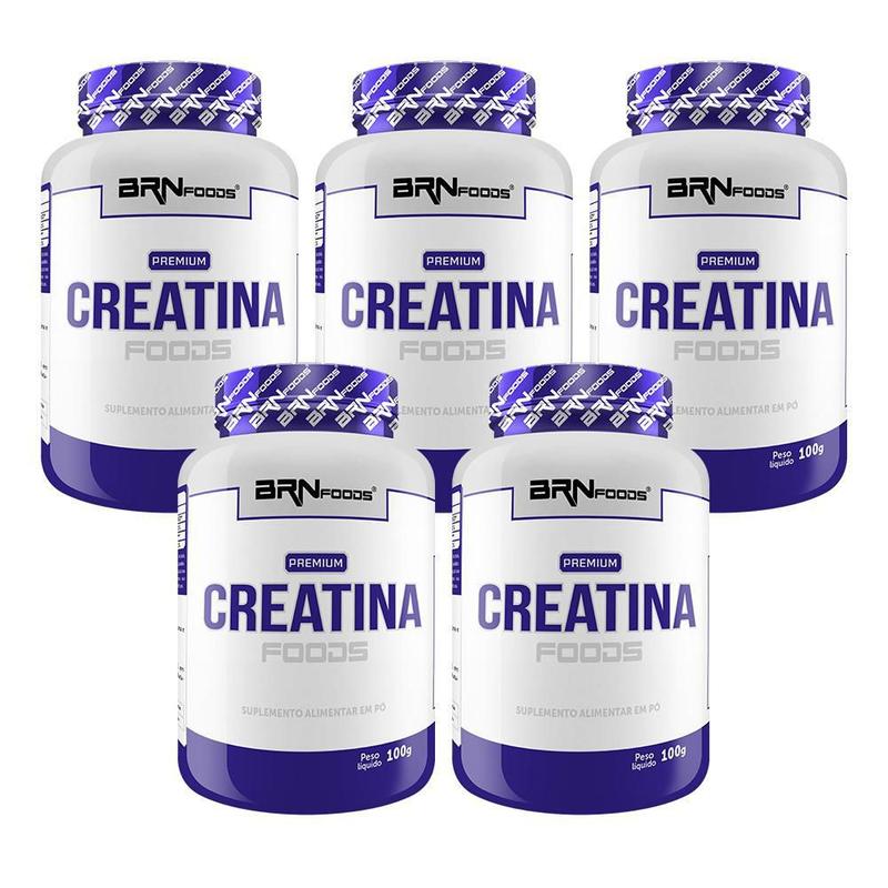 Kit 5X Premium Creatina 100G - Brn Foods - Kit de Suplementos ...