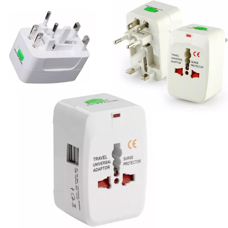 Kit 6 Adaptador Tomada Universal 150 Países Viagem Bivolt - Art House ...