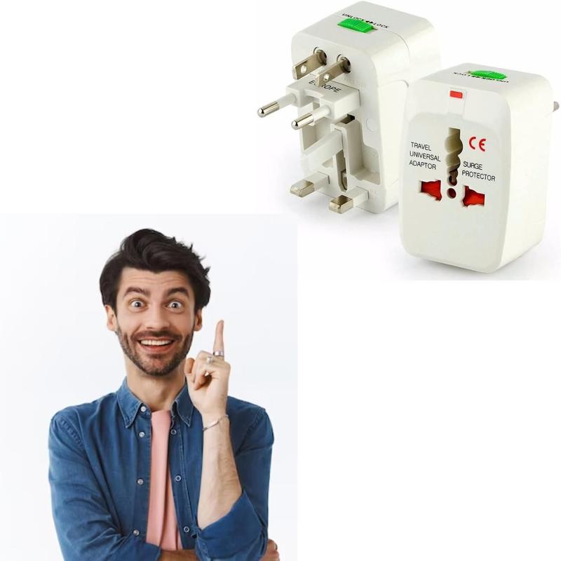 Kit 6 Adaptadores Tomada Universal 150 Países Viagem Bivolt - Art House ...