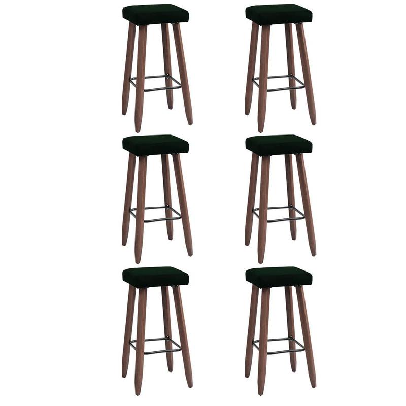 Kit 6 Banqueta Alta Dingou Para Bistrô Bar Balcão Cozinha Bancada Pé ...