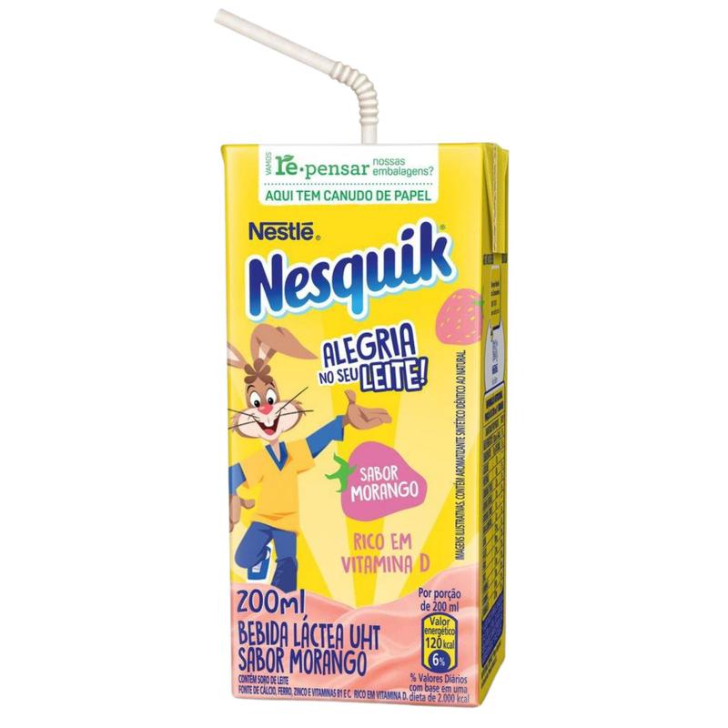 Kit 6 Bebida Láctea Nesquik 200ml Pronto para Beber Nestlé - Bebida ...