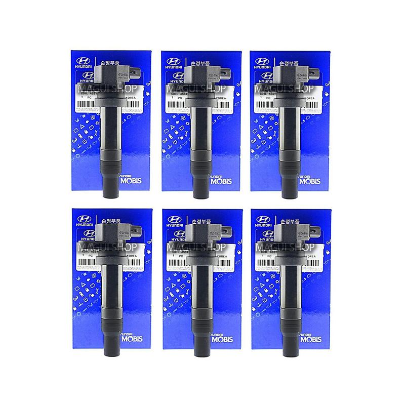 kit 6 Bobinas Ignição Carro Auto Original Santa Fé 2.7 V6- Hyundai ...