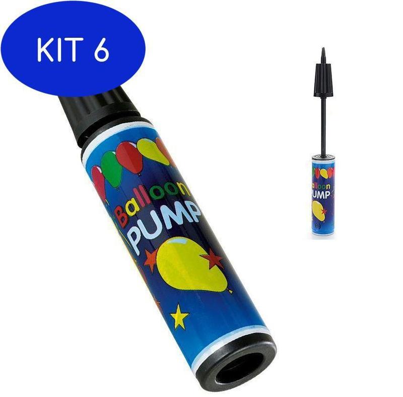 Kit 6 Bomba Simples para inflar Balão Wellmix - Inflador de Balão ...