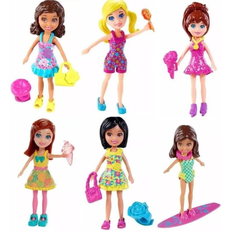 Kit 6 Boneca Polly Pocket Original 30 Modelos - Mattel - Boneca Polly ...