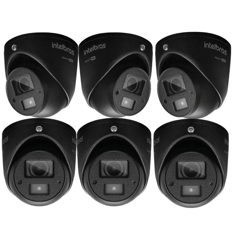 Kit 6 Câmeras C/ Áudio Multi Hd 2mp Vhd 3220d Mini Intelbras - Câmera ...