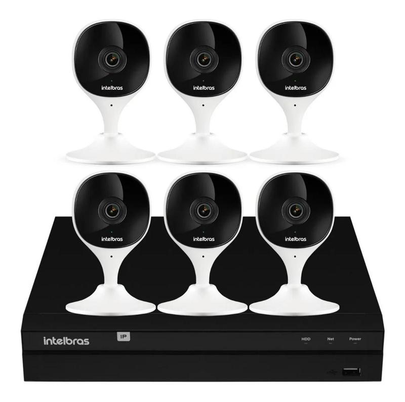 Kit 6 Câmeras Wifi Full Hd Imx C/ Nvd 8 Canais Intelbras - Câmera de ...
